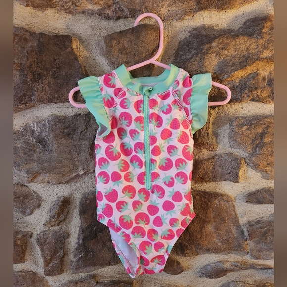 Floatimini | Swim | Floatimini Girls 8 Month Strawberry Swim Suit And ...